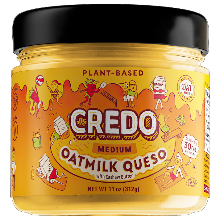 Oatmilk Queso Medium 24 Pack – Credo Foods